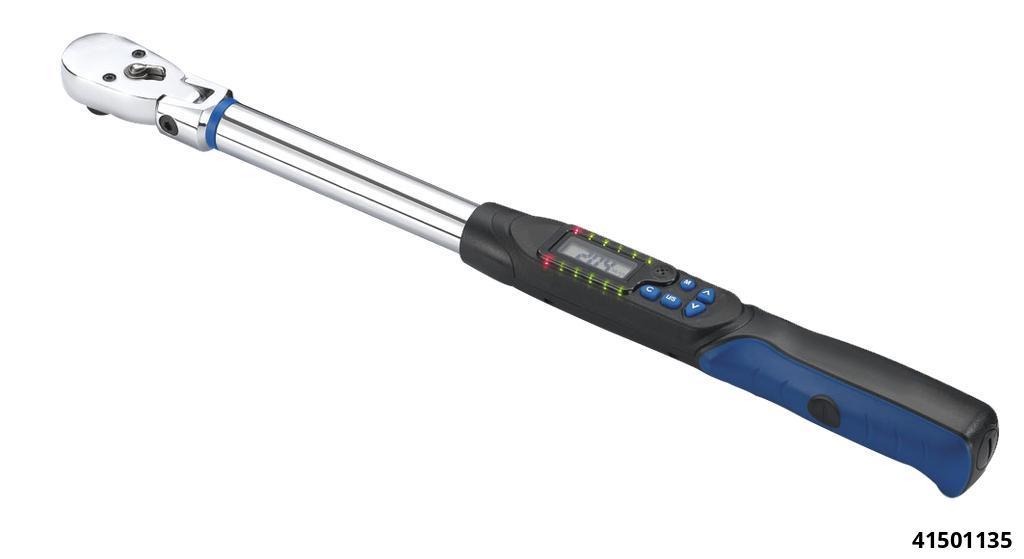41501135 Digital torque wrench 3/8", (6,8) 27 - 135 Nm incl. rotation ...