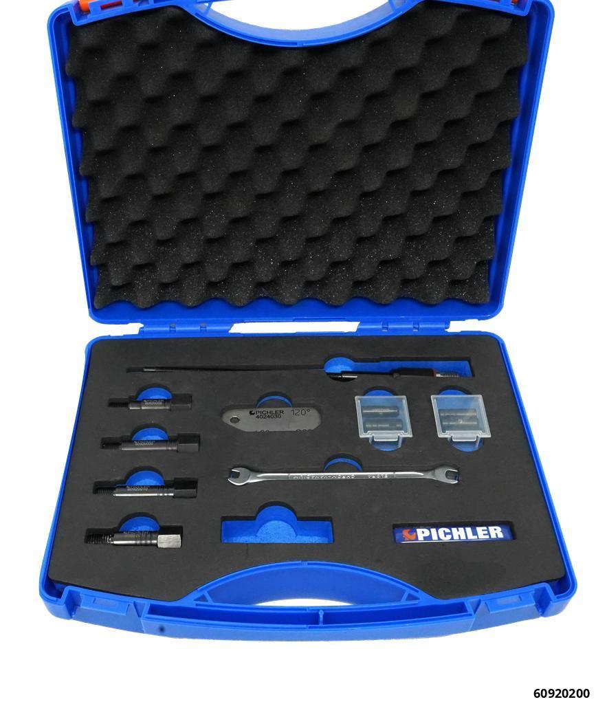 60920200 UNIVERSAL GLOW PLUG COMPRESSION TEST KIT M8X1 M9X1 M10X1 M10X1 ...