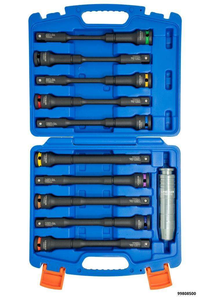 Torque bars ½" set, 11 pcs. 90-200 Nm | 99808500 | PICHLER Tools ...