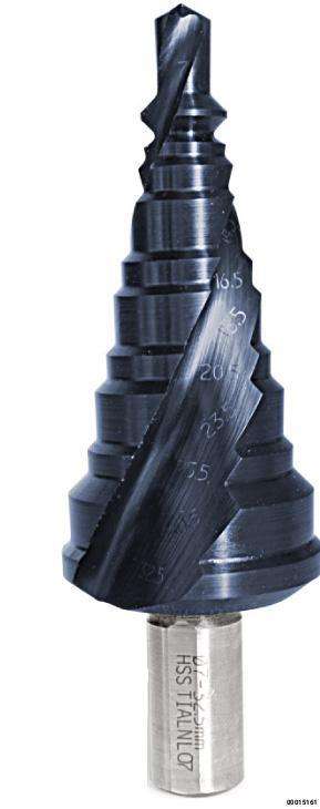 HSS Stufenbohrer 4-12 mm TIN Alu beschichtet | 00015161 | PICHLER Tools ...